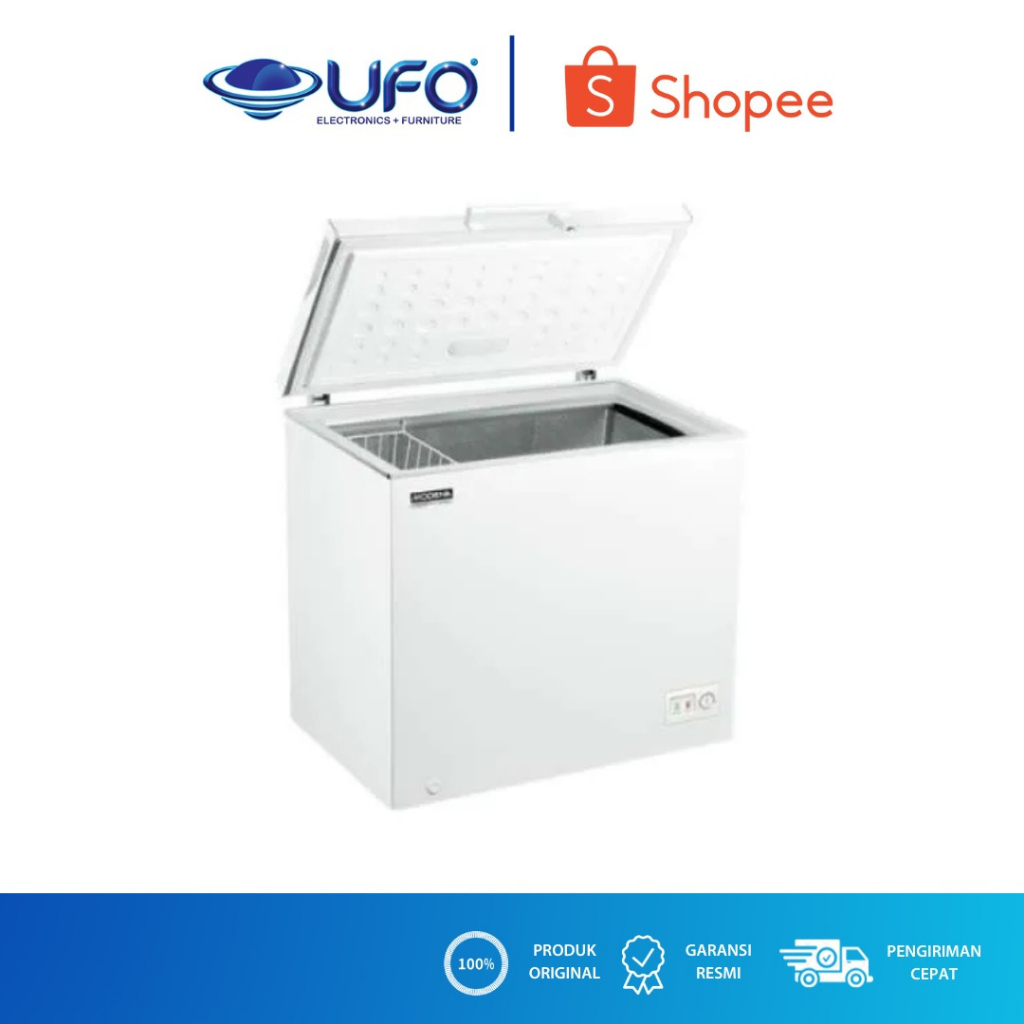 Jual MODENA CHEST FREEZER 210 LITER MD0211MAWH | Shopee Indonesia