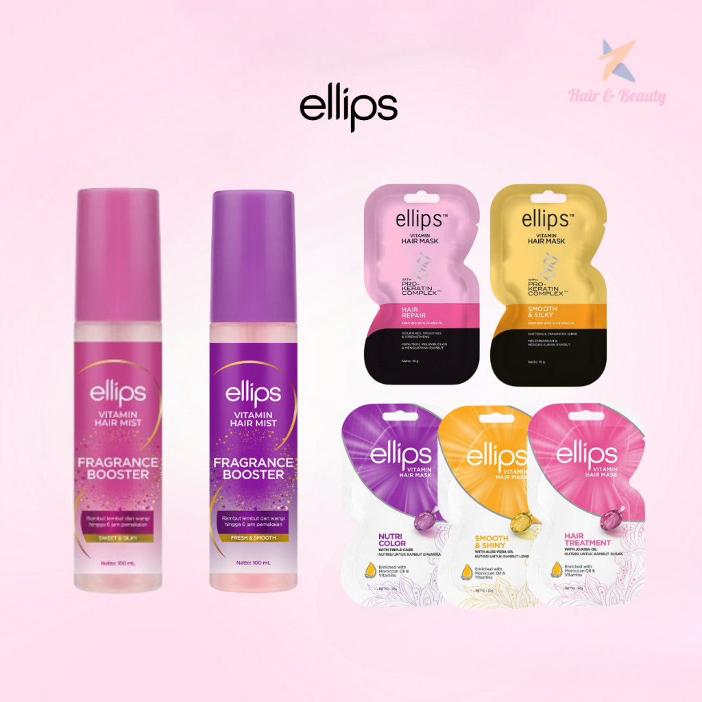 Jual 2 in 1 Haircare Package | Ellips Hair Mask + Ellips Hair Mist ...