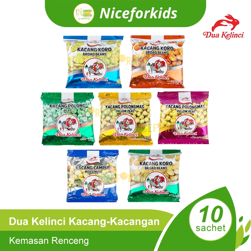 Jual Kacang Dua Kelinci Renceng isi 10 sachet / Kacang Campur / Kacang ...