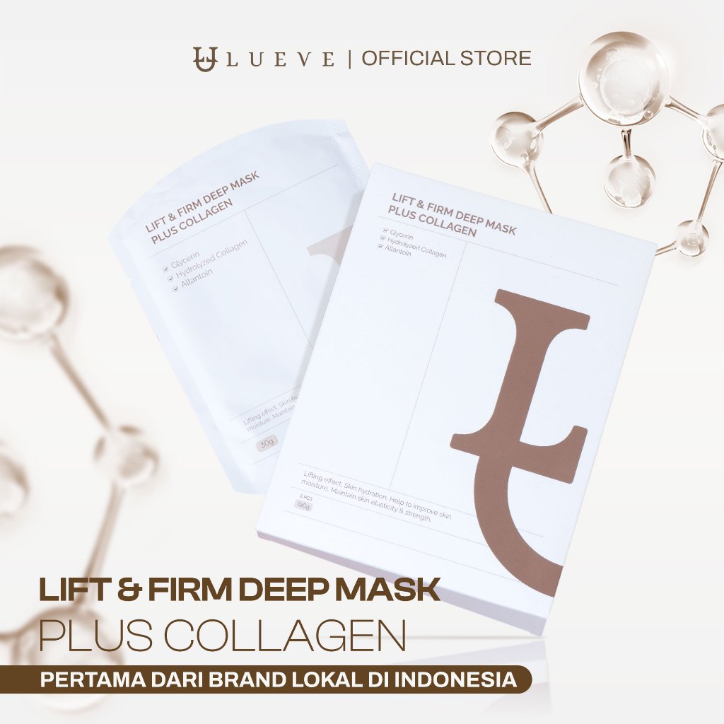 Jual LUEVE Lift & Firm Deep Mask Plus Collagen | Masker Wajah dengan ...