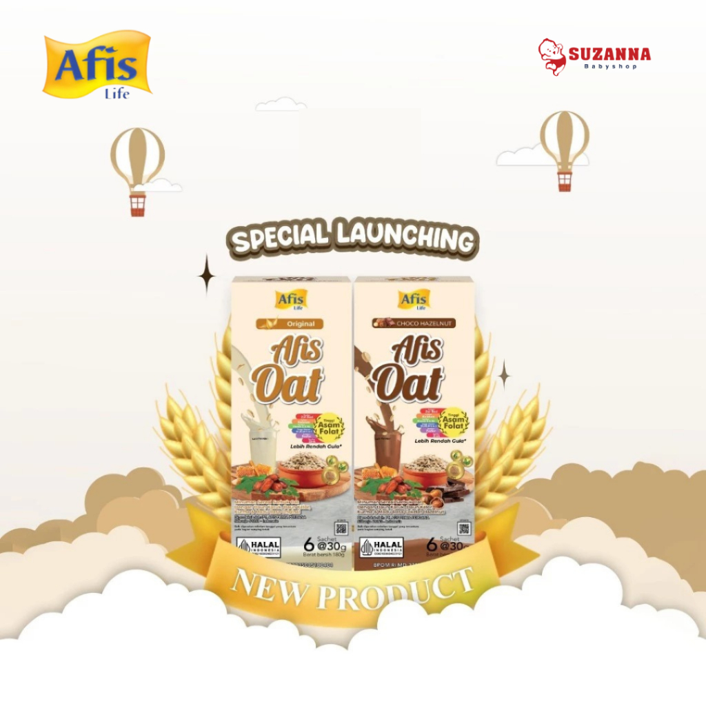 Jual Afis Oat 180g 6 Sachet @30g - Pelancar Peningkat ASI Booster | Shopee Indonesia