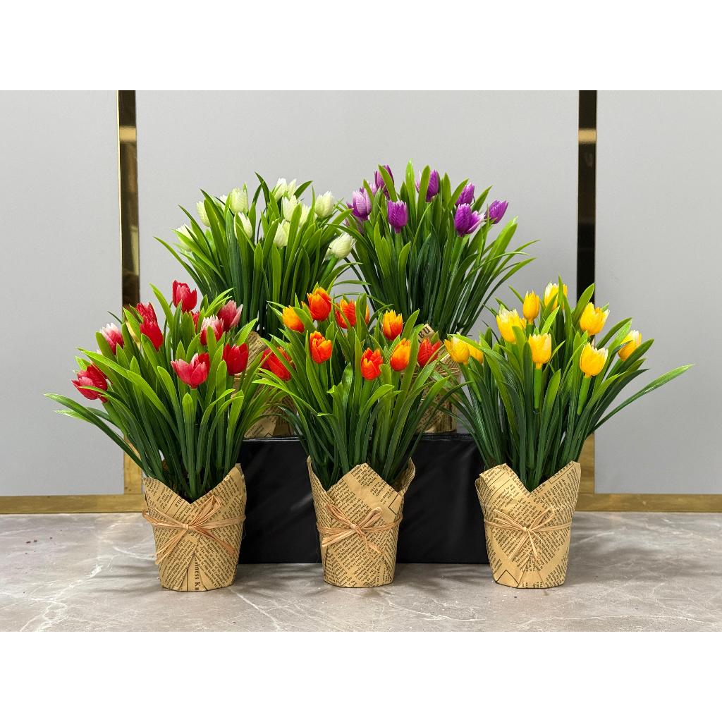 Jual Faux Pot Bunga Palsu Plastik Hias Cantik Dekorasi Rumah BGA06 ...
