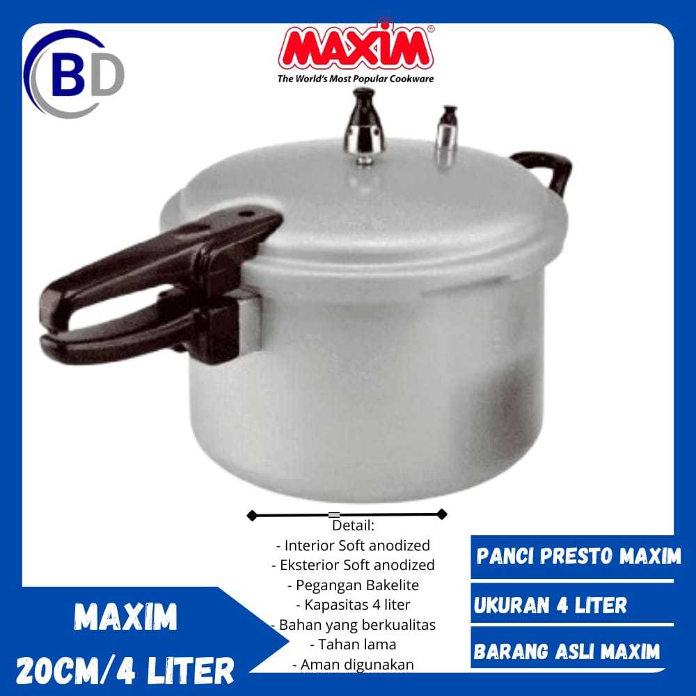 Jual MAXIM Panci Presto 20Cm / 4 Liter | Shopee Indonesia