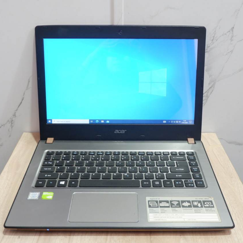 Jual Laptop ACER ASPIRE E5-476G CORE I3-7020U NVIDIA MX 130 RAM 4GB HDD 500GB Normal Siap Pakai ...
