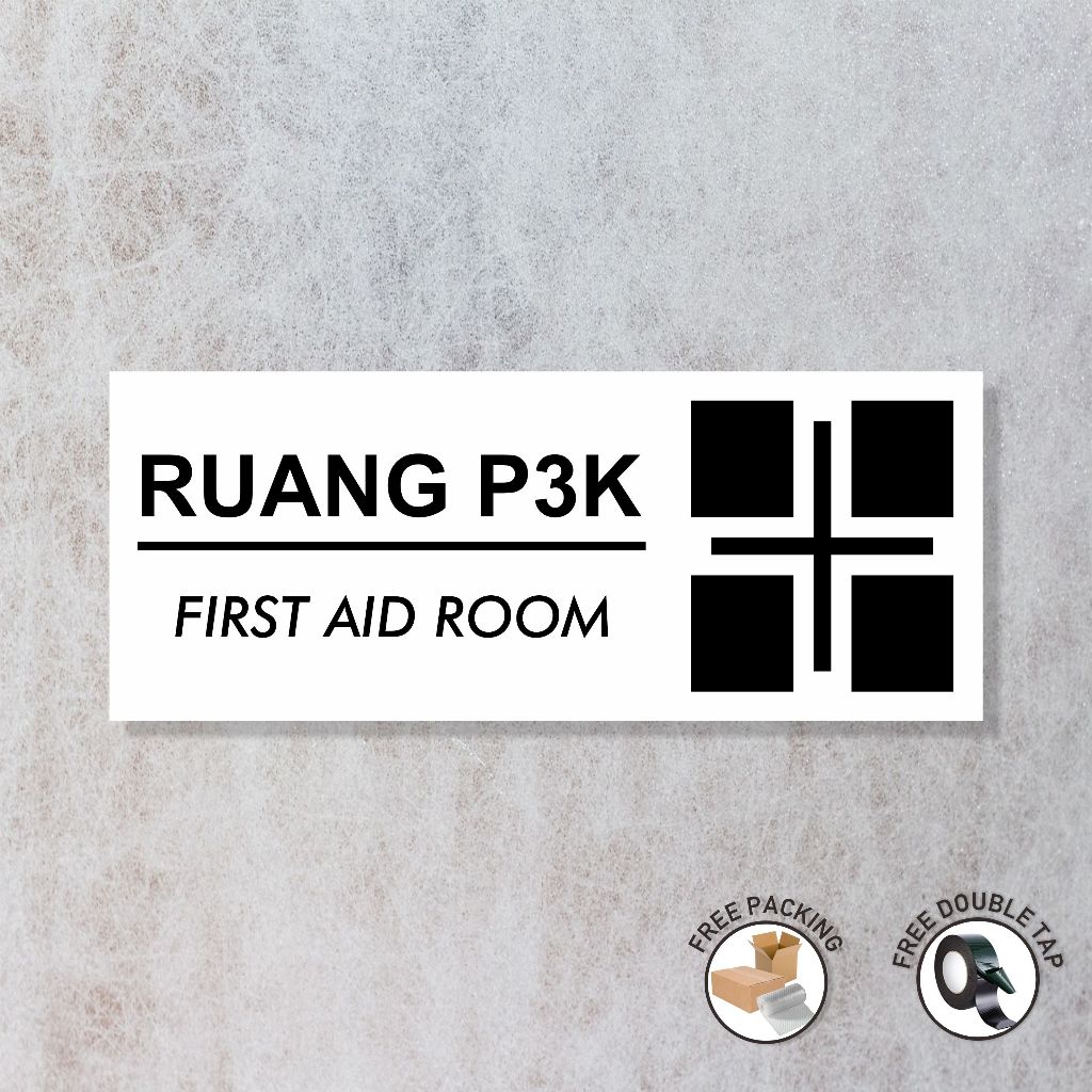 Jual Acrylic RUANG P3K | Akrilik penanda ruangan P3K Keselamatan ...