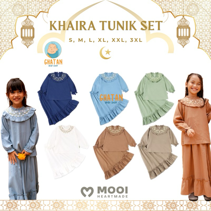 Jual MOOI TUNIK SET ANAK PEREMPUAN KHAIRA TUNIK SET, GHINA TUNIK SET ...