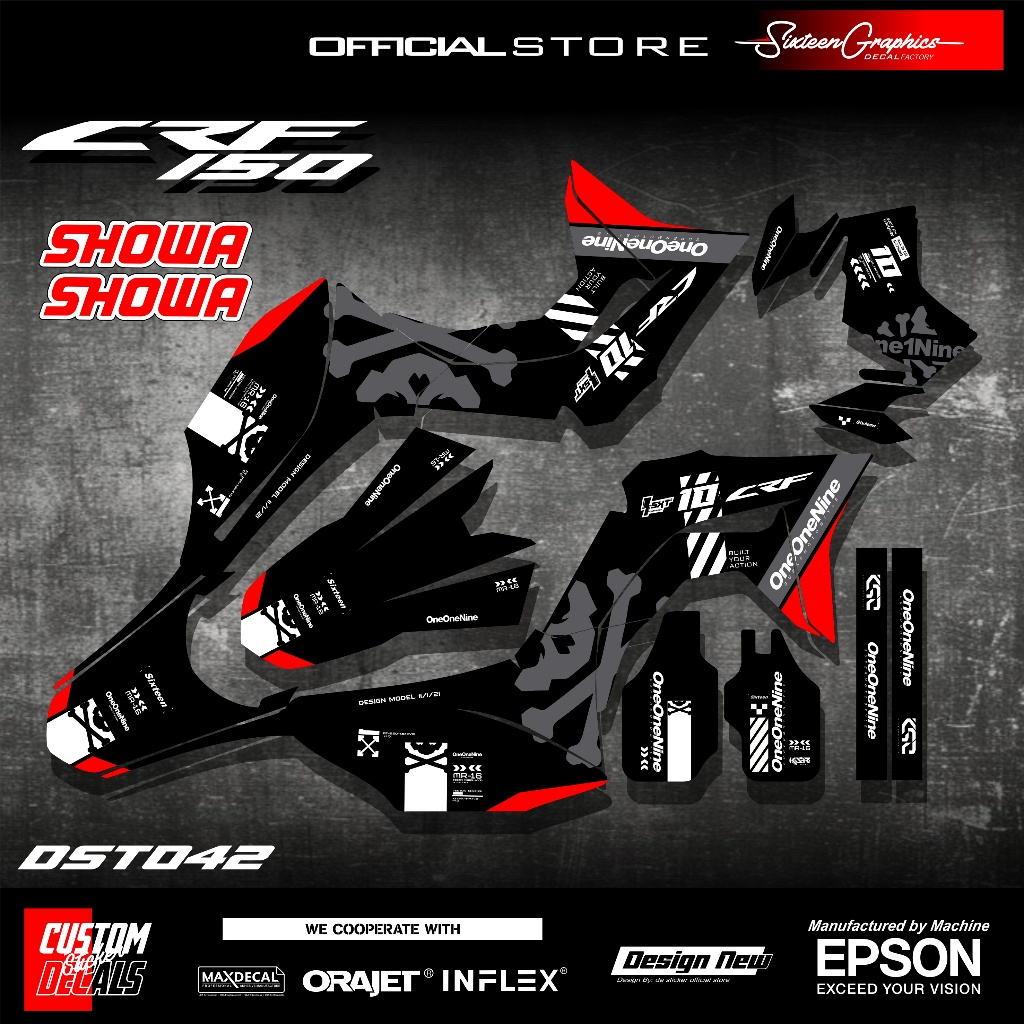 Jual decal crf 150 l fullbody sticker setiker stiker custom motif ...