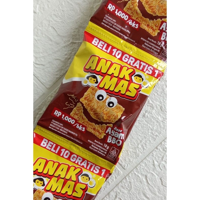 Jual Mie anak mas mix shake 18 gr Ayam geprek BBQ makanan jadul mi ...