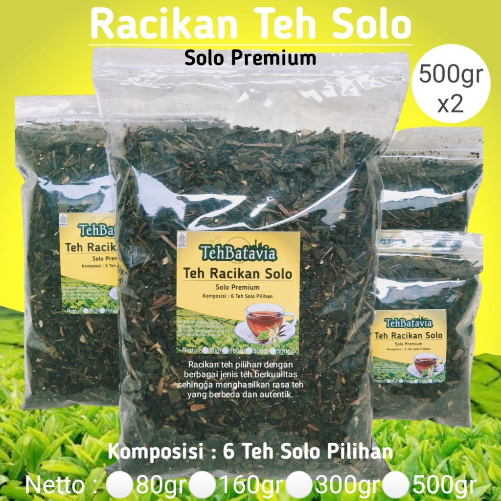 Jual Promo Teh Racikan Es Teh Solo 1kg @500gr x2 6 teh racikan es teh ...