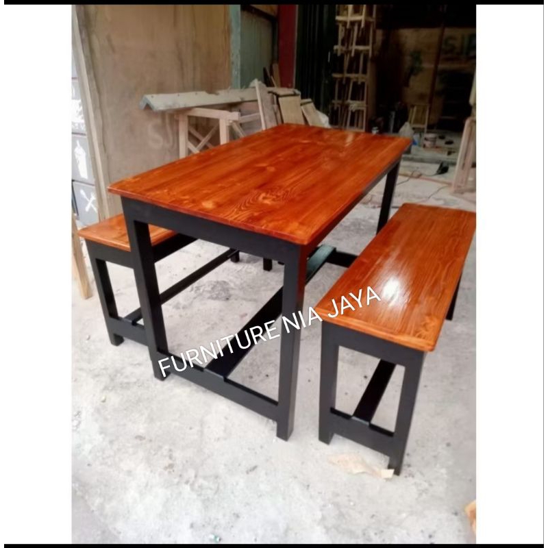 Jual meja makan kursi panjang cafe | Shopee Indonesia