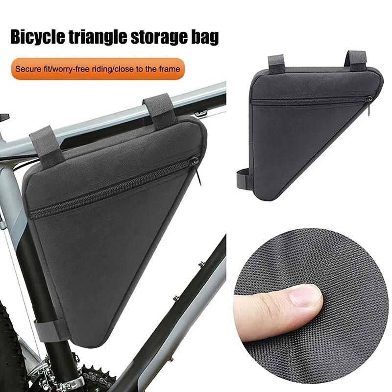 Jual tas frame sepeda motif polos warna hitam untuk menyimpan peralatan ...