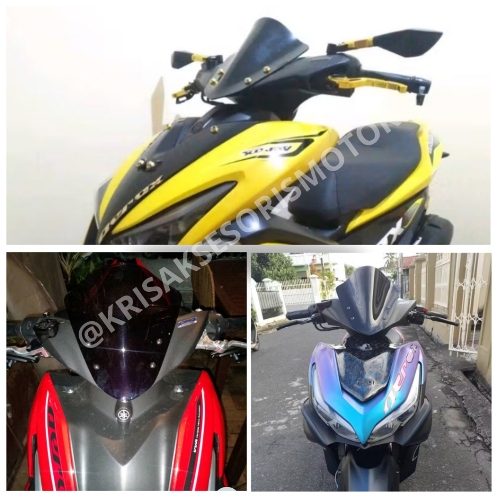 Jual WINDSHIELD AEROX SPORTY VISOR AEROX 155 OLD /NEW TEBAL | Shopee ...