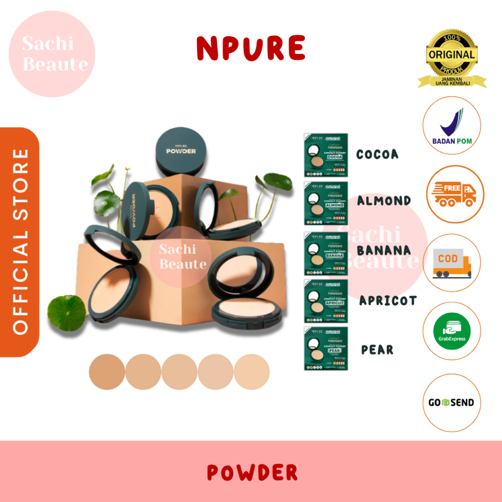 Jual NPURE ACNE POWER COVER Power Powder Bedak Kulit Berjerawat Cushion ...