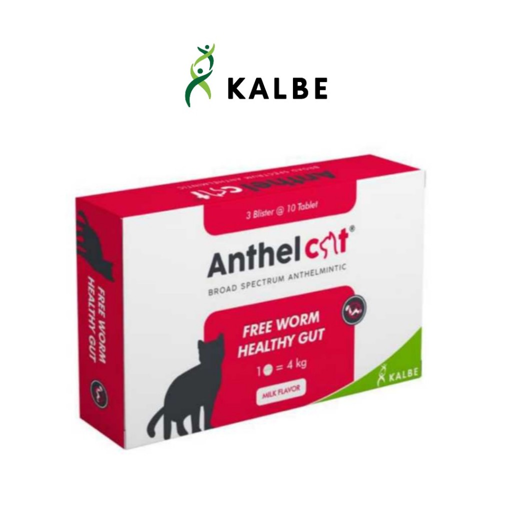 Jual Anthel Cat 1 Box 30 Tablet by Kalbe Obat Cacing Kucing Original ...