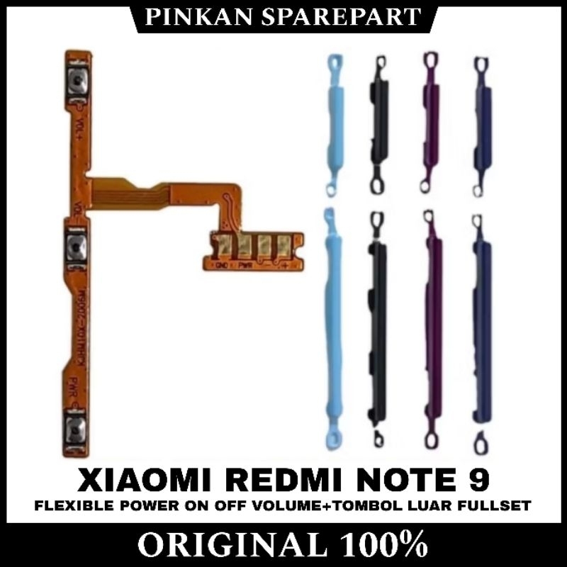 Jual TOMBOL SET FLEXIBLE ON OFF VOLUME FOR REDMI NOTE 9 SATU SET LUAR DALAM ORIGINAL | Shopee ...