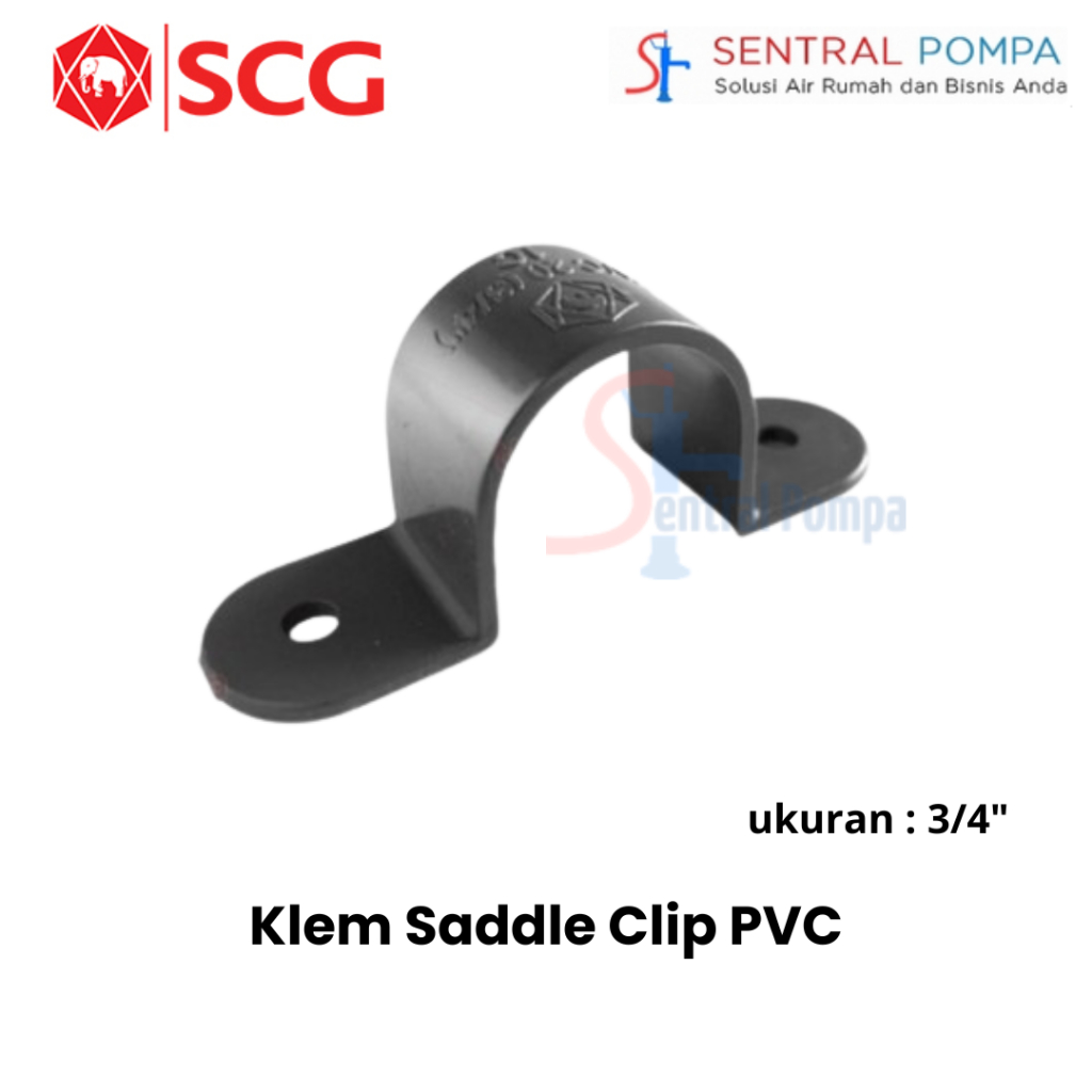 Jual Klem Pipa PVC 3/4" AW SCG Saddle Clip 3/4 inch | Sentral Pompa ...