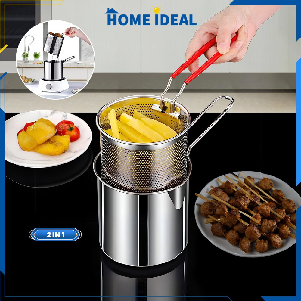 Jual Panci Deep Fryer 2IN1 Bahan Stainless Steel Peralatan Dapur ...
