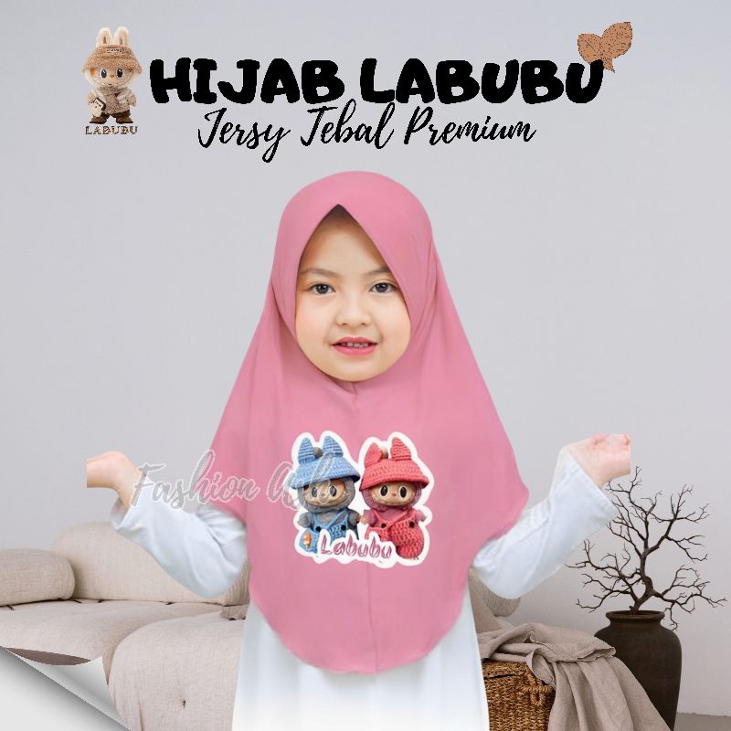 Jual Labubu Hijab Jersey Tebal Premium 2-8th | Shopee Indonesia