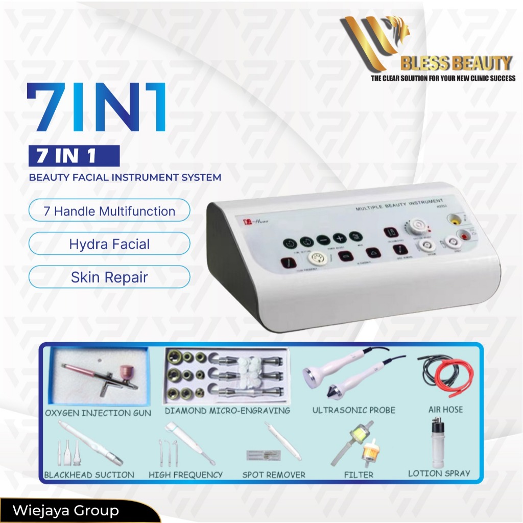 Jual BASIC FACIAL 7IN1 ALAT KECANTIKAN MULTIFUNGSI DERMABRASI HF VACUM ...