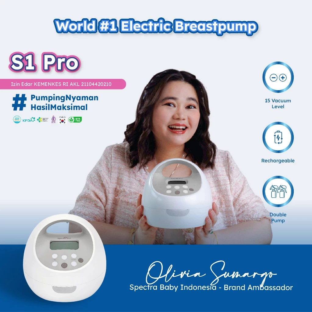 Jual Spectra S1Pro Double Electric Breastpump - Pompa Asi Elektrik Ganda - Pompa asi | Shopee ...