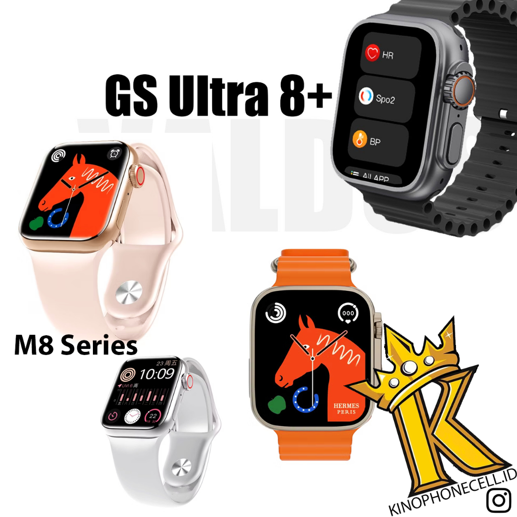 Jual Smartwatch Pria Wanita Smart Watch GS8+ GS8 PLUS / GS ULTRA 8 + / GS ULTRA 8 MINI ...