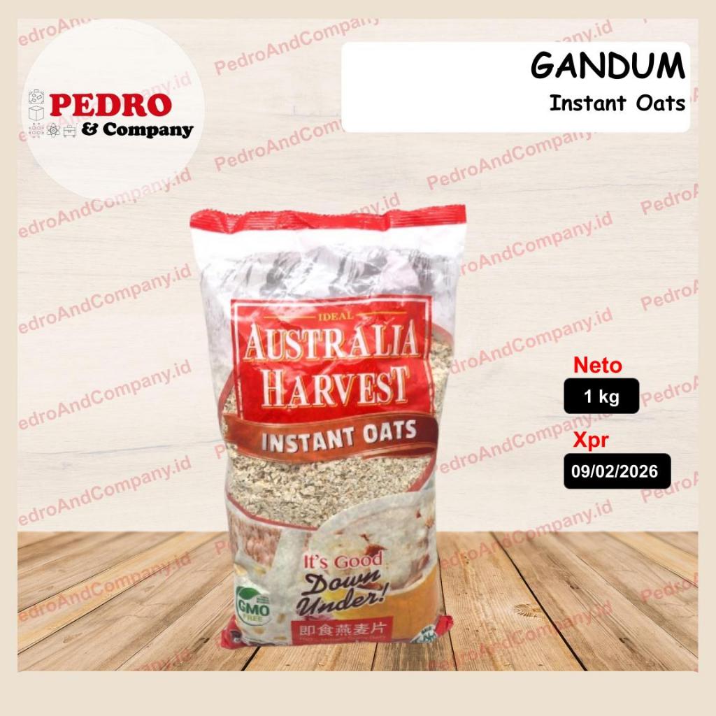 Jual Ideal australia harvest instant oats 1 kg halal gandum whole grain ...