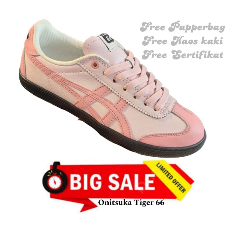 Jual Sepatu onitsuka tigr tokuten pink pastel wanita original terbaru | Shopee Indonesia