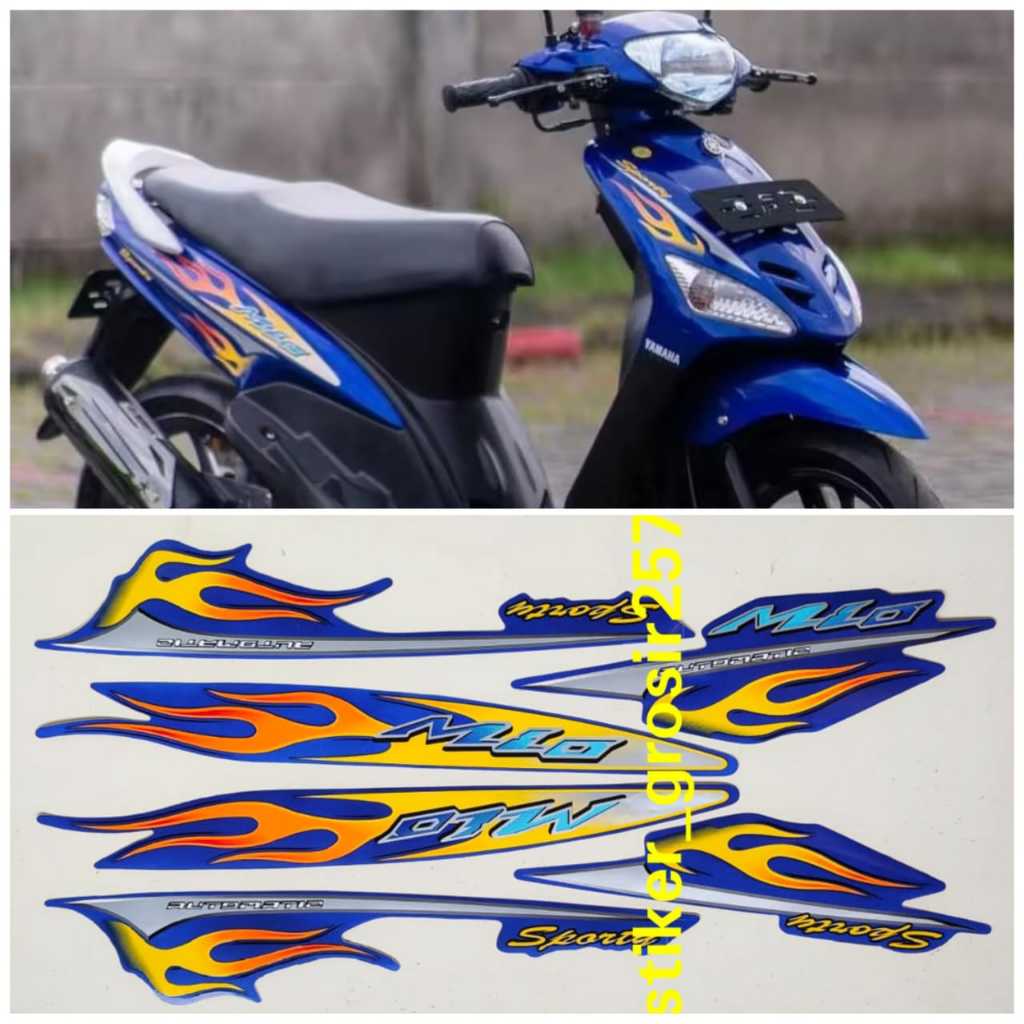 Jual STIKER FULLSET STRIPING LIS BODY YAMAHA MIO SPORTY TAHUN 2006 MIO ...