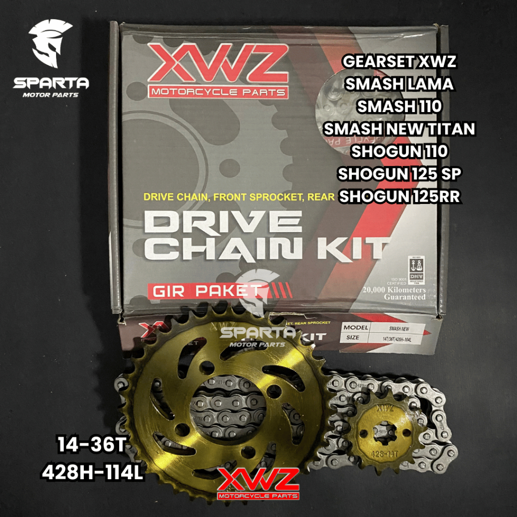 Jual GEAR GIR SET GIR PAKET SMASH NEW SMASH TITAN FW 110 SHOGUN 125 SP SHOGUN 110 XWZ BAJA BAKAR ...