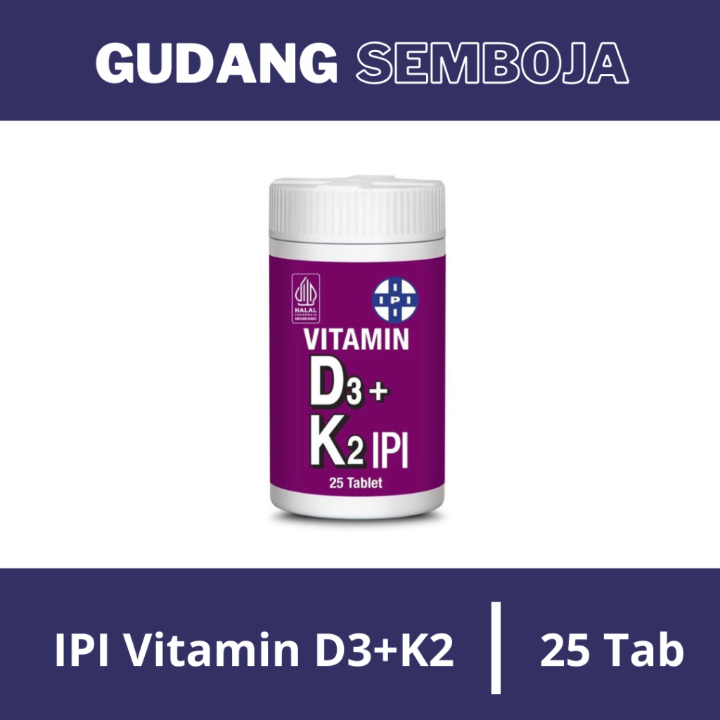 Jual IPI Vitamin D3+K2 Isi 25 Tablet / Suplemen Vitamin Imun | Shopee ...