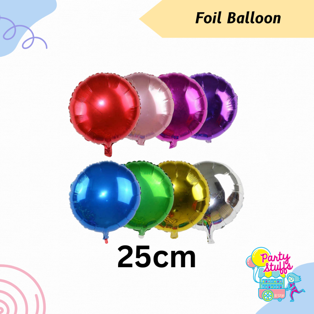 Jual Balon Foil Bulat 25cm | Shopee Indonesia