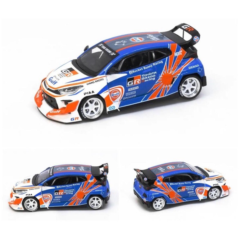 Jual Diecast Toyota Pandem GR Yaris Gulf 1/64 Pop Race | Shopee Indonesia