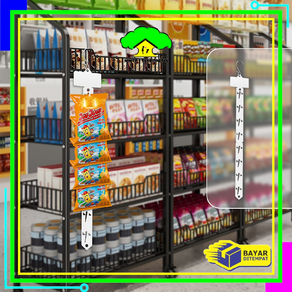 Jual MI-C1035 Clip Strip Display Gantungan Makanan Supermarket ...