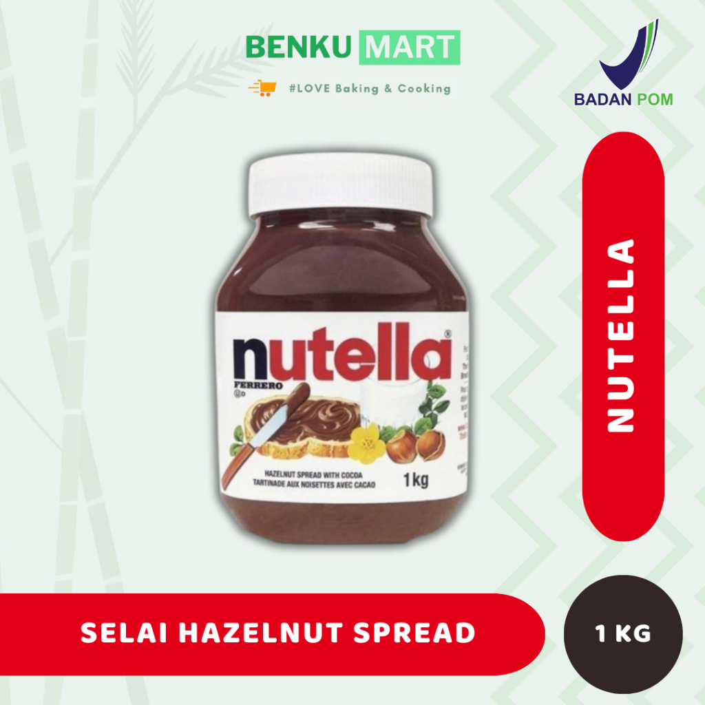 Jual Nutella Chocolate Hazelnut Spread 1 kg | Selai Coklat Hazelnut ...