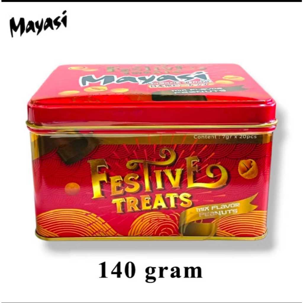 Jual mayasi snack 7 gram x 20 kacang snack kaleng [ EDISI LEBARAN ...
