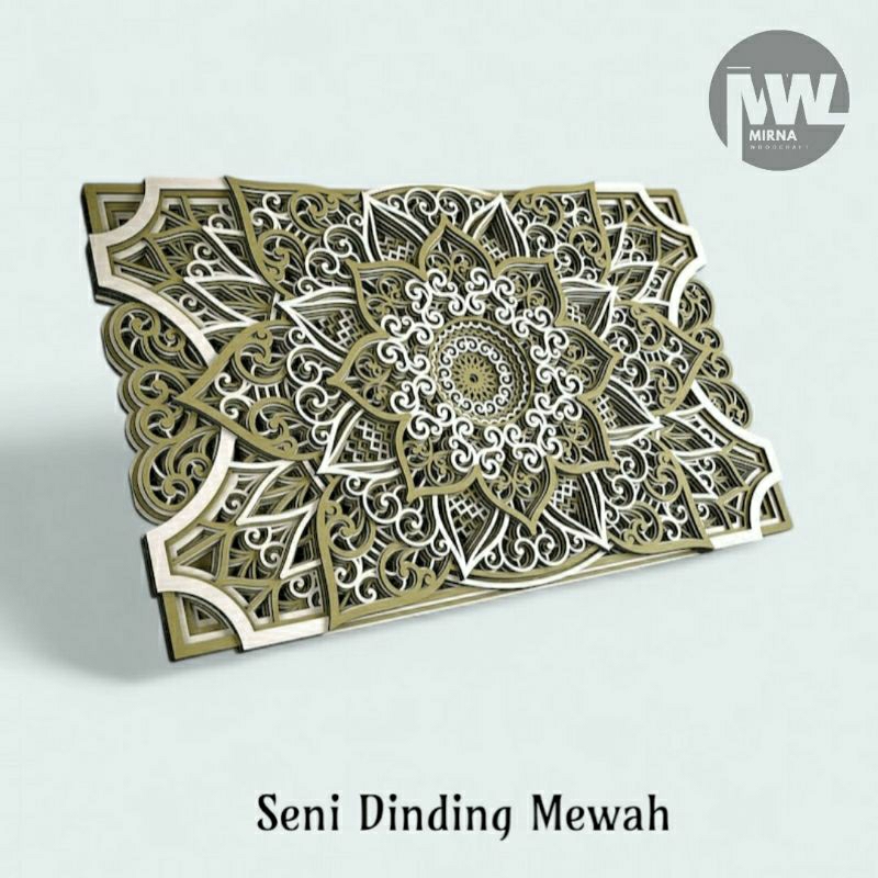 Jual custom hiasan dinding 3d mandala, seni dinding, pajangan dinding ...