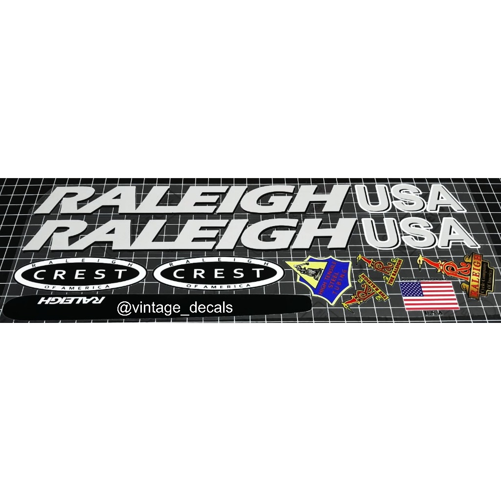 Jual sticker sepeda RALEIGH USA CREST | Shopee Indonesia