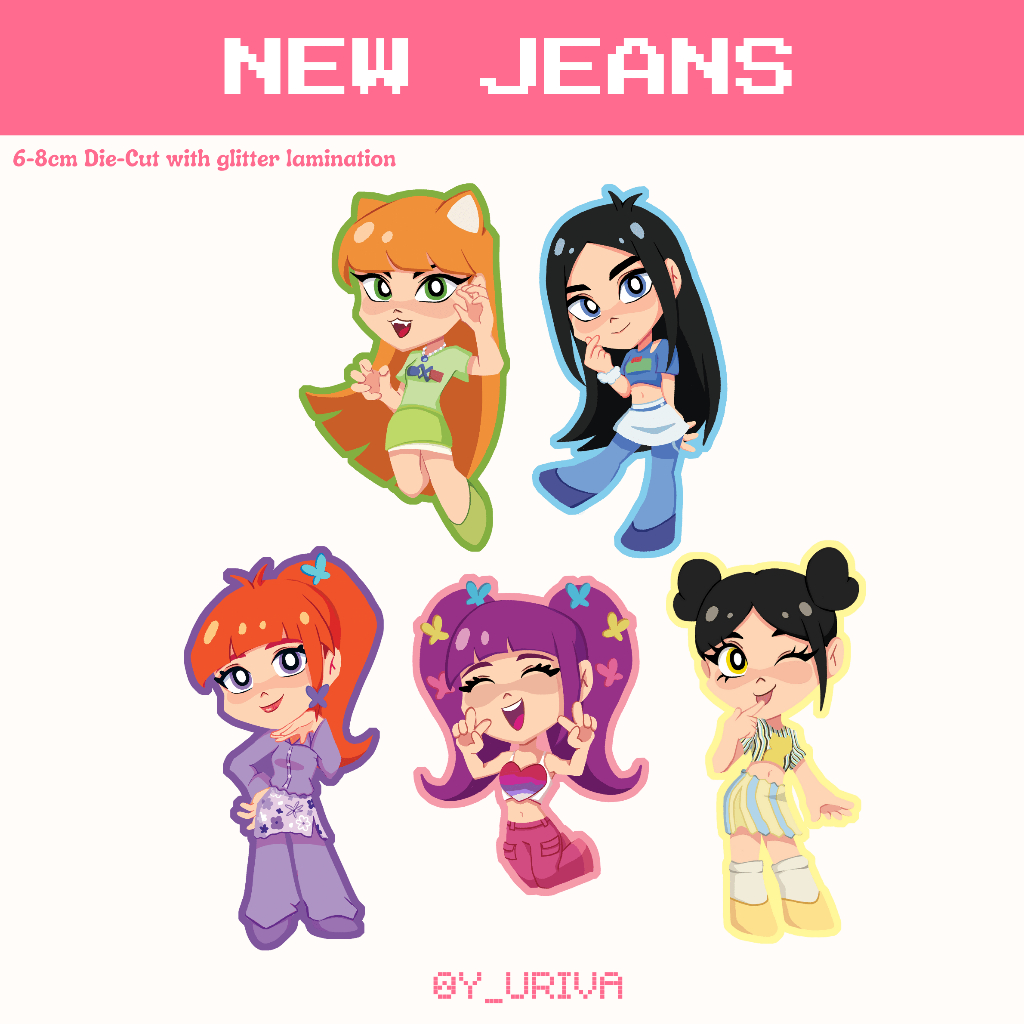 Jual NEW JEANS STICKERS (FAN MERCH) | Shopee Indonesia