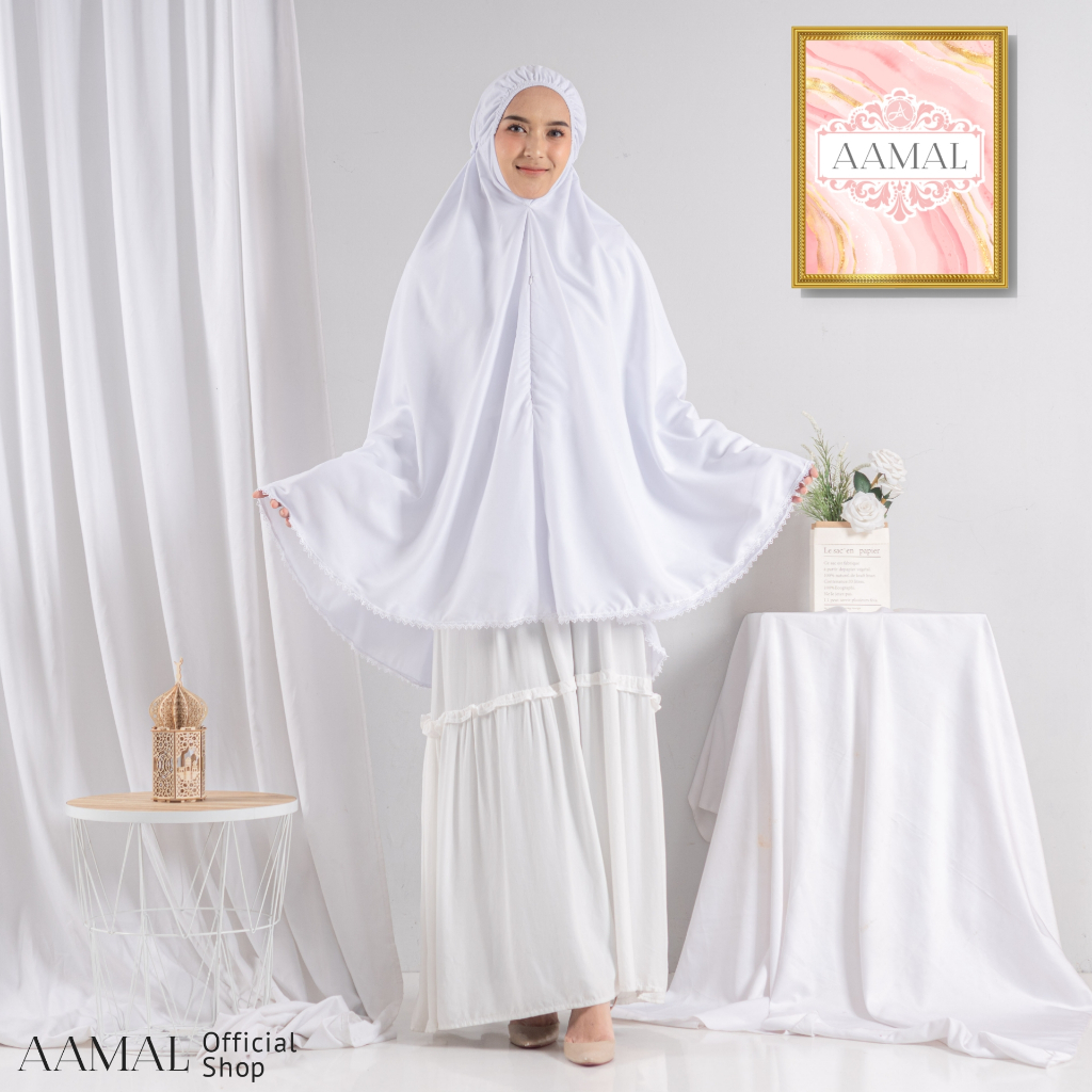 Jual Safaluna - Bergo Umroh Haji Bahan Katun Premium hijab Cantik Bersaku Jumbo | Shopee Indonesia
