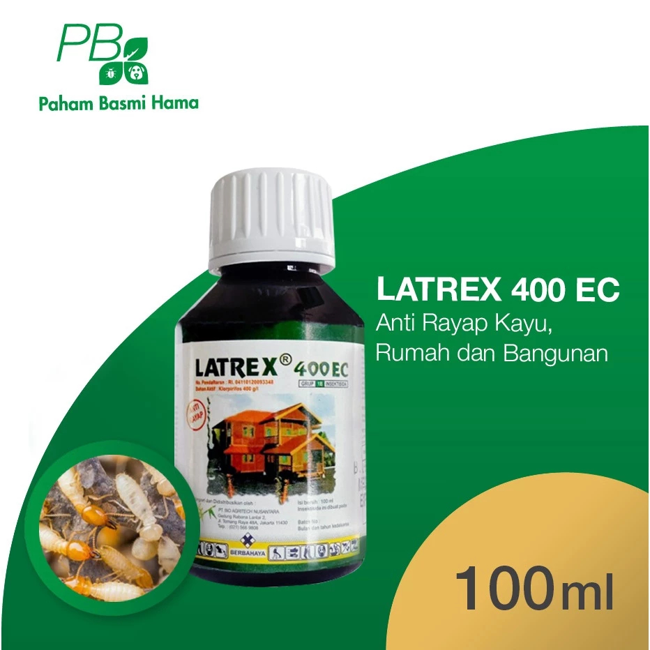 Jual OBAT RAYAP PALING AMPUH LATREX 400 EC 100ML ANTI RAYAP KAYU TANAH ...