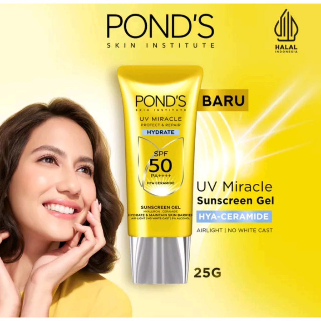 Jual PONDS UV MIRACLE SUNSCREEN HYDARATE SPF 50 PA++++ | 25GR | Shopee ...