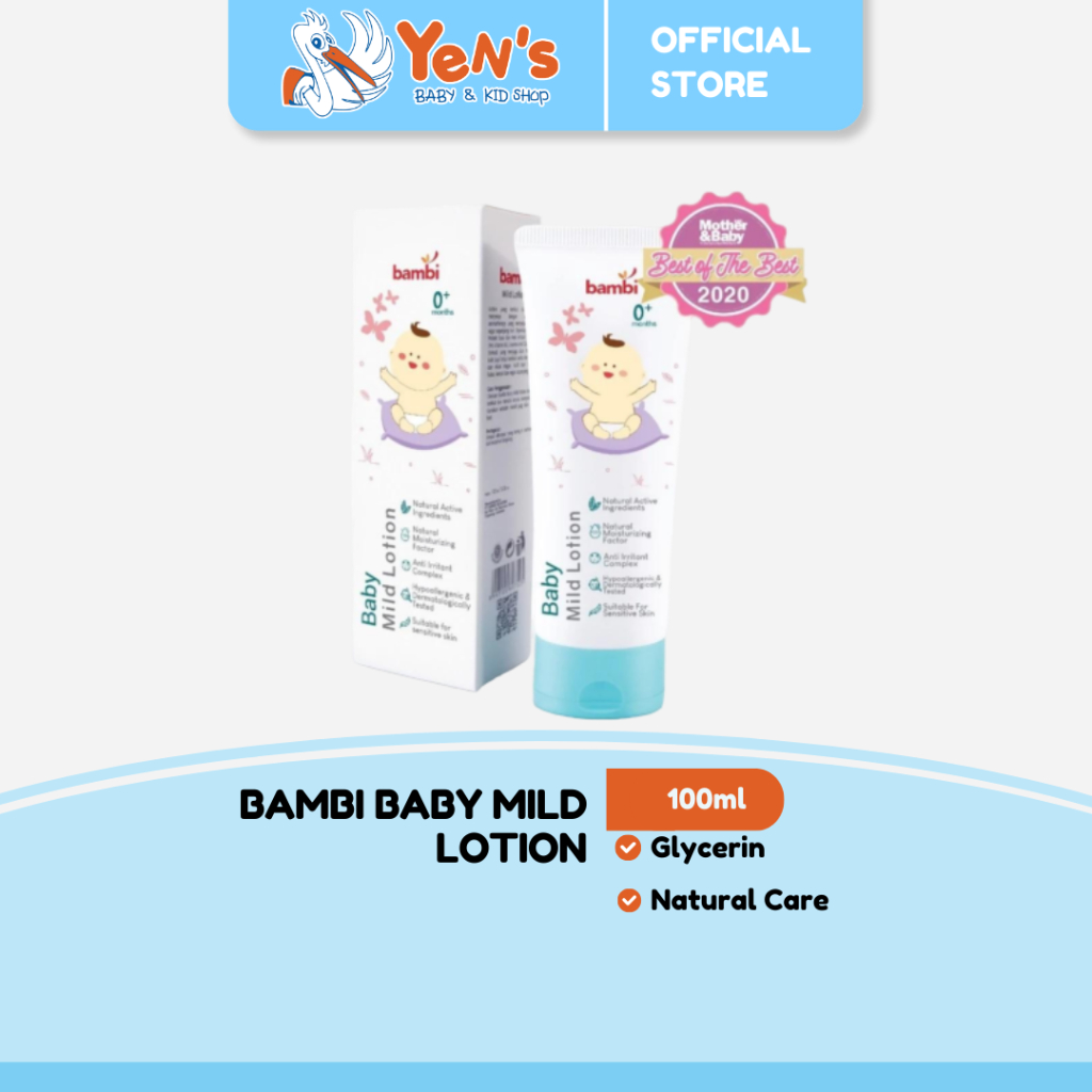 Jual Bambi Baby Mild Lotion 100ml | Body Lotion Bayi Kulit Normal ...