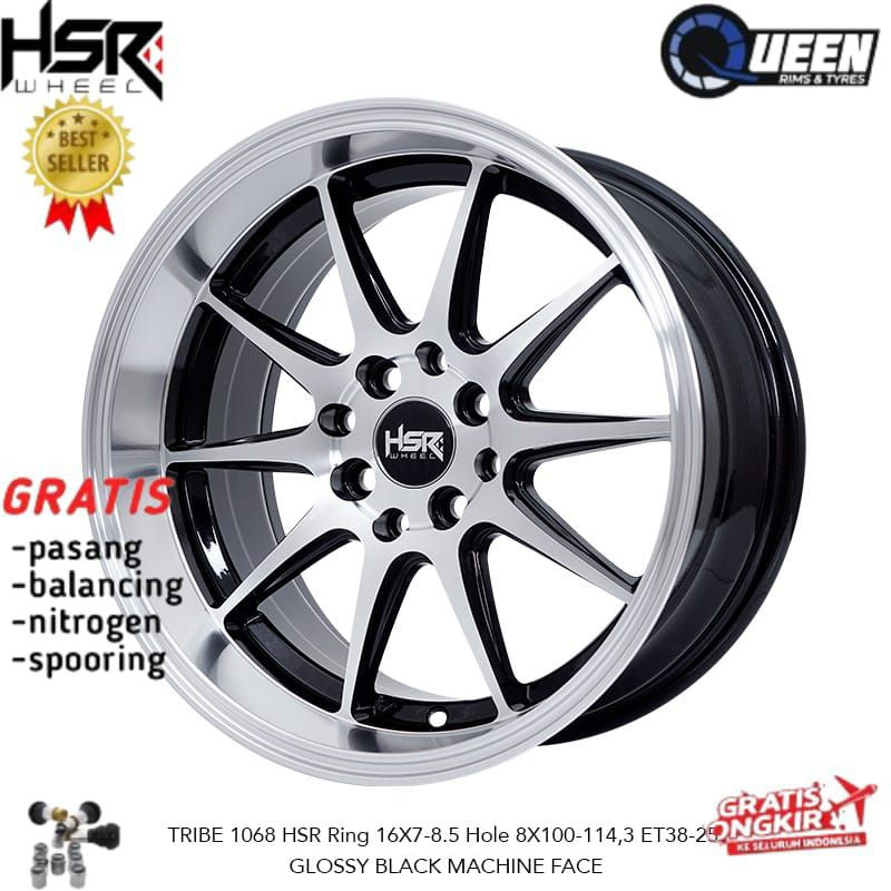 Jual Velg Mobil Racing Hsr Tribe R16 Cocok Brio Mazda 2 Jazz Vios Yaris Original | Shopee Indonesia