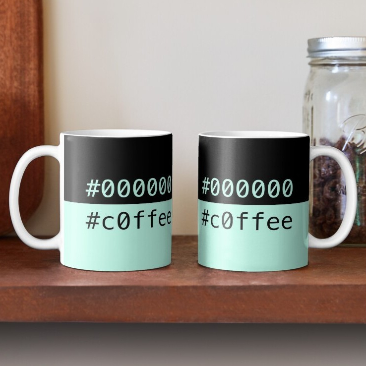 Jual Mug Keramik Black Coffee CSS Hex Colors | Shopee Indonesia