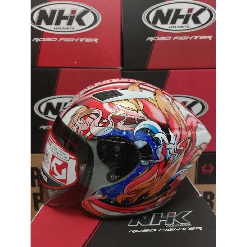 Jual helm nhk s1 gp pro alonso red double visor | Shopee Indonesia