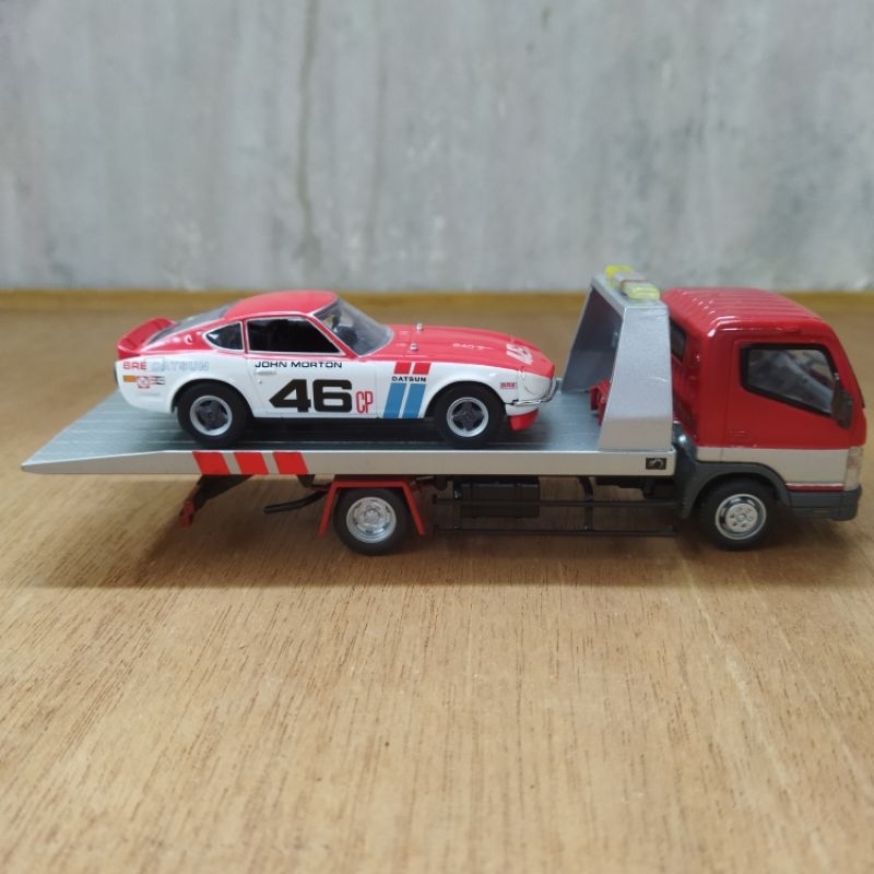 Jual Diecast Flat Bed Tow Truck Mitsubishi Fuso Canter 143 1 43 1/43 ...