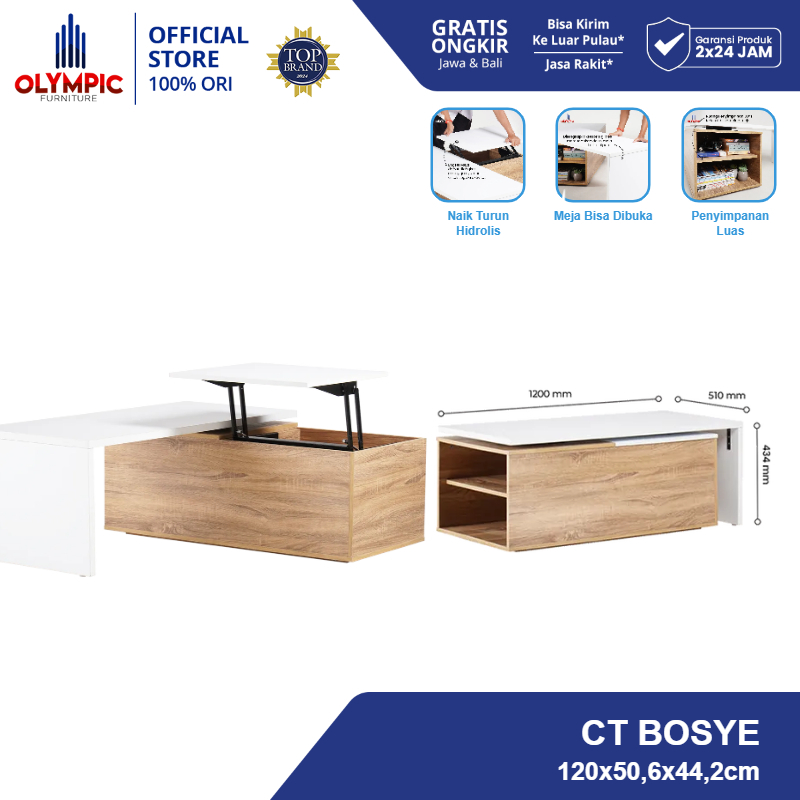 Jual Olympic Coffee Table / Meja Kopi / Meja Tamu Minimalis / CT BOSYE ...