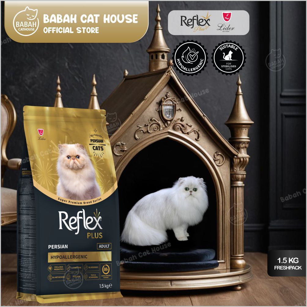 Jual REFLEX PERSIAN ADULT 1,5KG Cat Food Makanan Kucing Rc Hair And ...