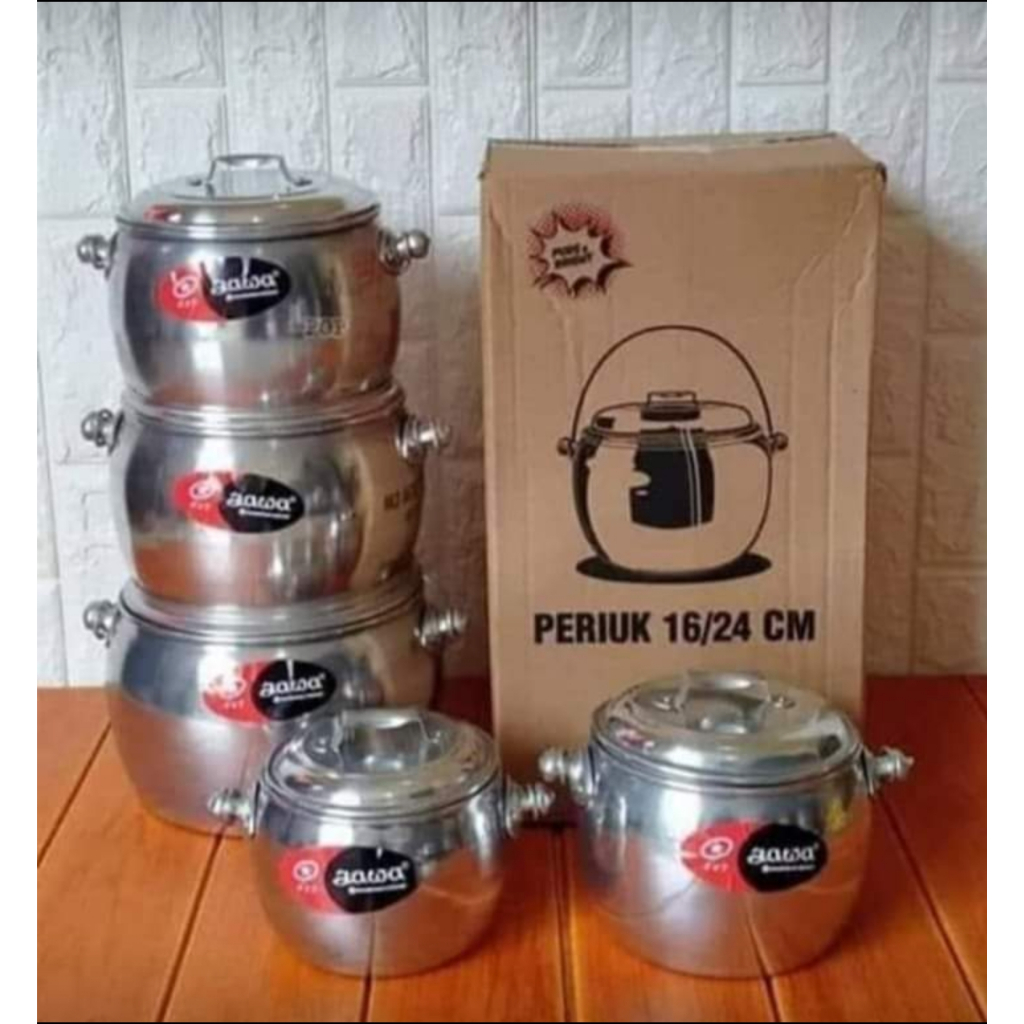 Jual Panci Priuk Jawa Periuk gantung ukuran 16-18-20-22-24 cm Harga Set ...