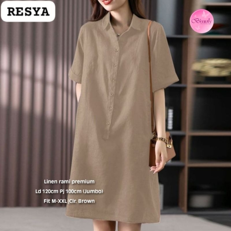 Jual mini dress linen rami size JUMBO | Shopee Indonesia